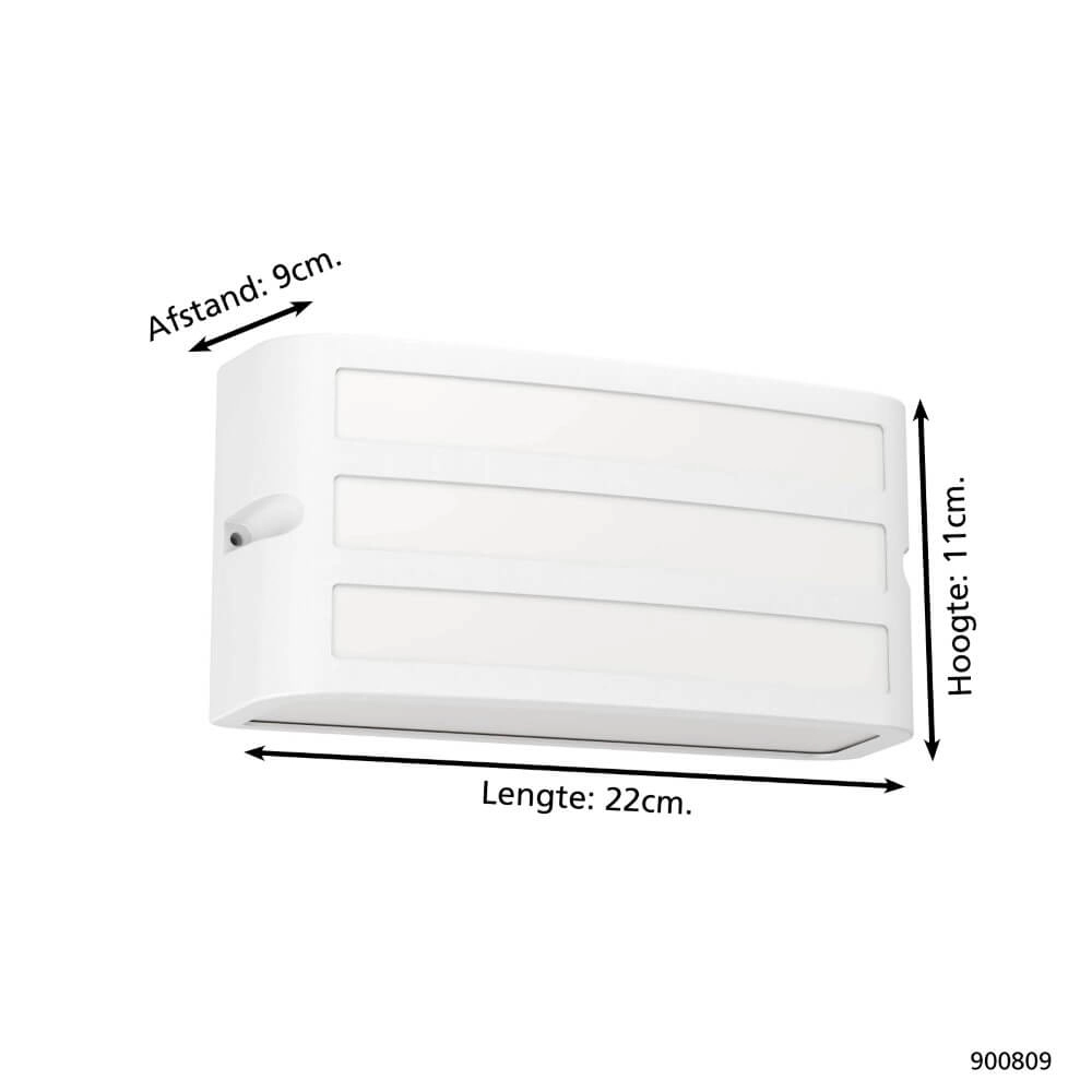 Moderne Außenlampe Camarda weiß - mit LED von Eglo kaufen | LeuchtenTotal